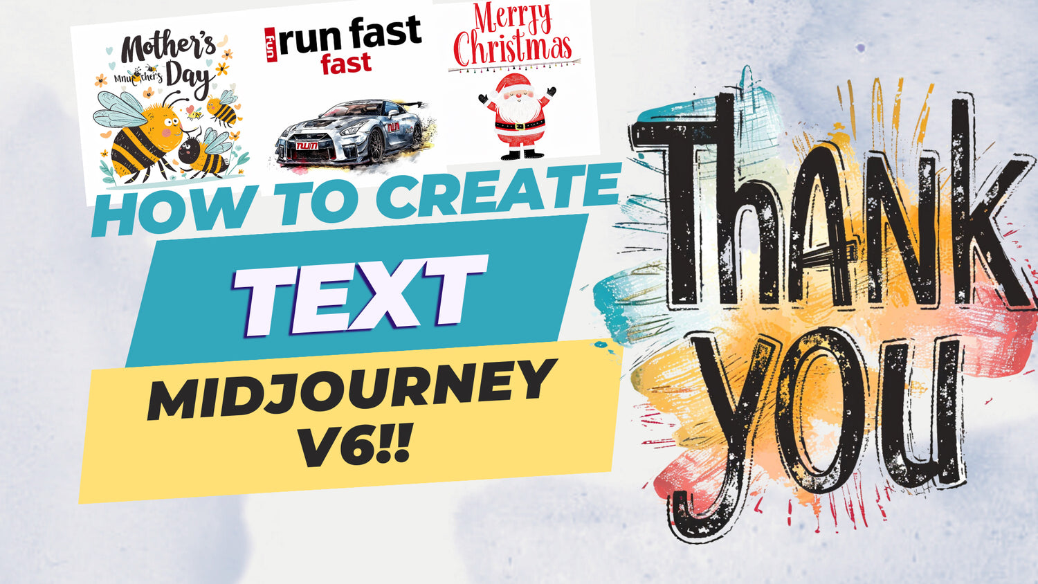 How to create Text in Midjourney V6, Version v6 Midjourney, How to use ...