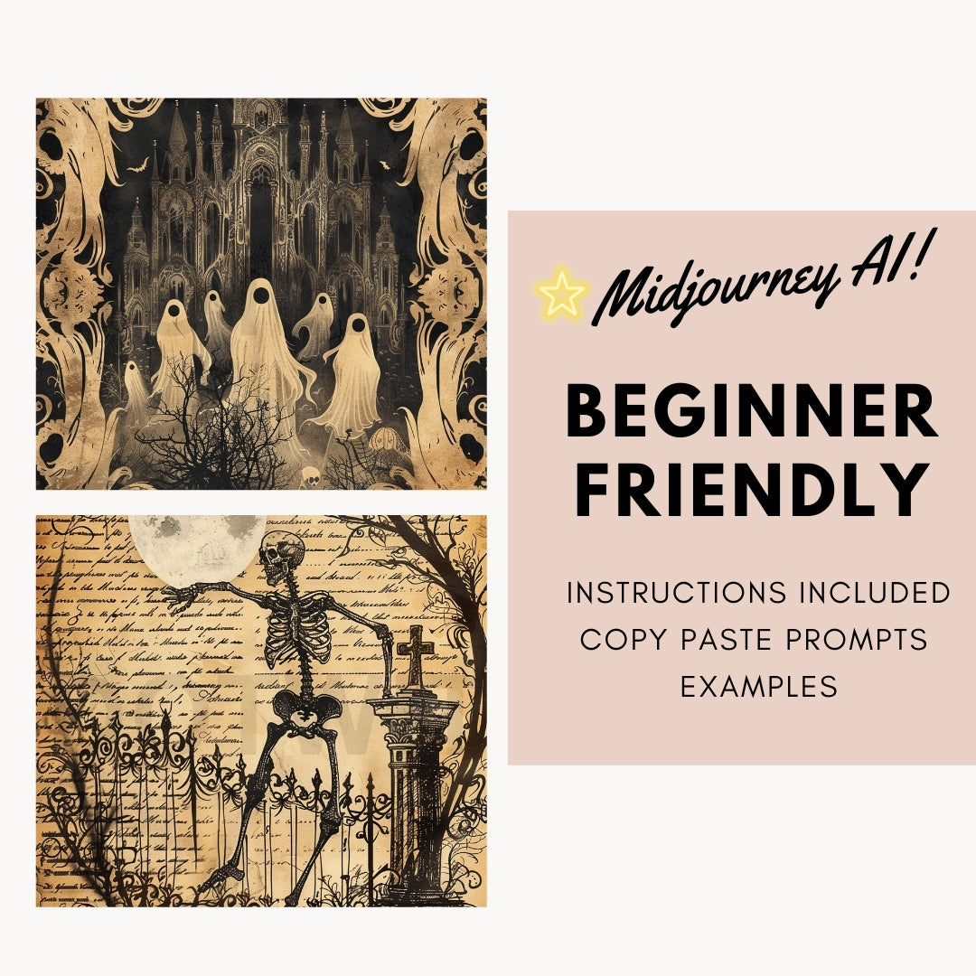 Gothic Atc Cards Junk Journal Ephemera Midjourney Prompts – mydotprompt