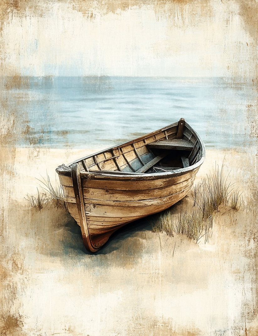 Midjourney Guide Prompts for Vintage Coastal Ephemera Papers – mydotprompt